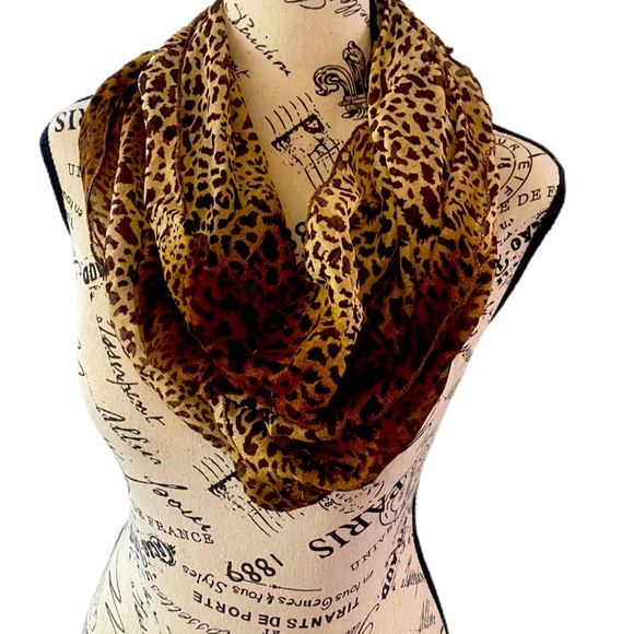Accessories | 5off Lightweight Animal Print Infinity Scarf | Poshmark